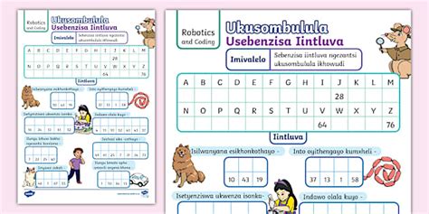 Grade 3 Robotics And Coding Decoding Using Clues Isixhosa
