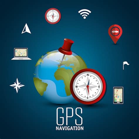 Premium Vector GPS Navigation Design