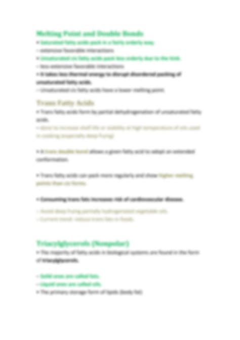 SOLUTION Lipids Structure And Function Studypool