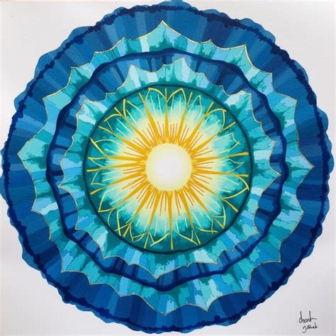 Free Radiant Water Mandala Image Mandala Ocean Watercolor