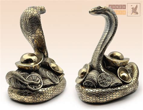 статуэтка Змея денежная купить в магазине БронзаМания