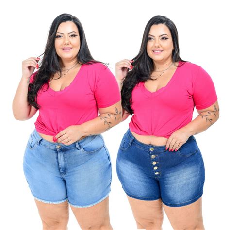 Short Meia Coxa Plus Size Shopee Brasil