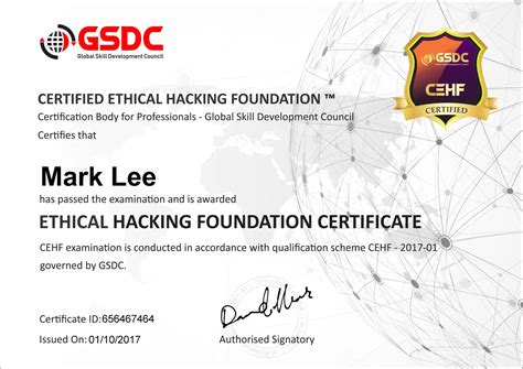 Certified Ethical Hacking Foundation Gsdc
