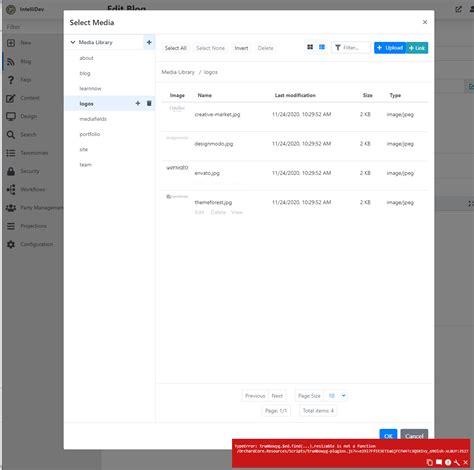 Trumbowyg Editor Produces Javascript Error When Used With Media Picker