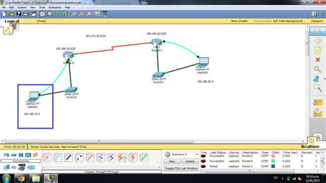 Packet Tracer Network Fails Sending Pdu To Another Network