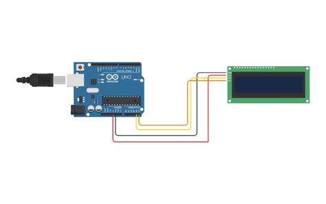 circuit design lcd with arduino tinkercad