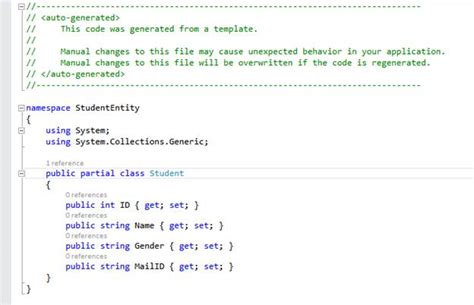 Entity Framework With ADO NET Entity Data Model