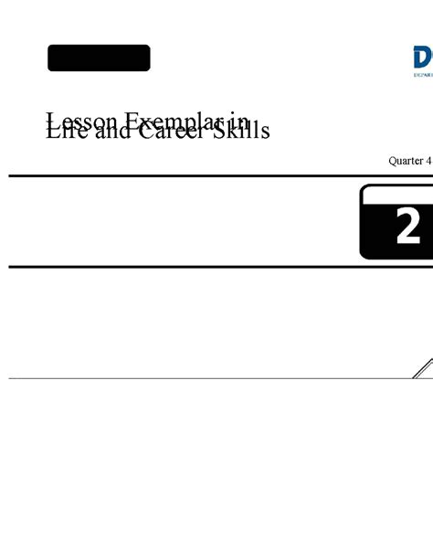 Shs 2 Life And Career Skills Lesson Exemplar Quarter 4 Lesson 2 Studocu