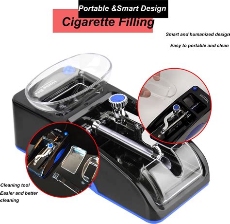 Electric Cigarette Rolling Machine Automatic Cigarette Tobacco Maker Portable Tobacco Injector