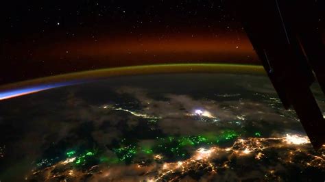 Nasa Astronaut Aboard Iss Captures Colorful Aurora In Time Lapse