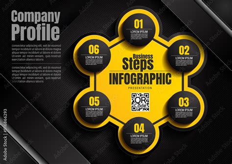 Infographics Design 4 Process Chart Diagram Template For Presentation Workflow Abstract