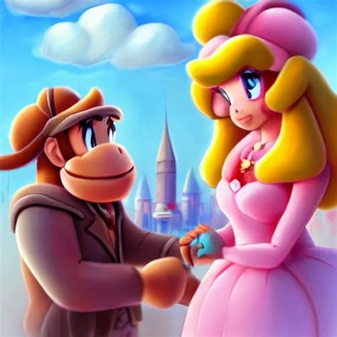 Donkey Kong And Peach