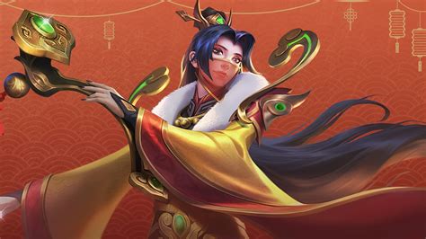 Luo Yi Dawning Fortune Mobile Legends Skin 4k HD Wallpaper Rare
