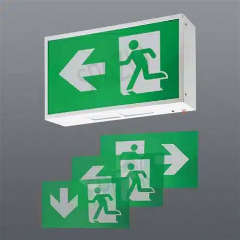 LightStore LED Exit Sign Metal Wall Mount White