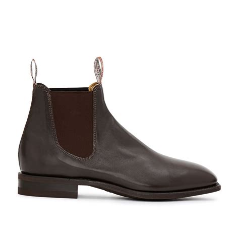 Chestnut Kangaroo Craftsman Boots Rmwilliams Chelsea Boots