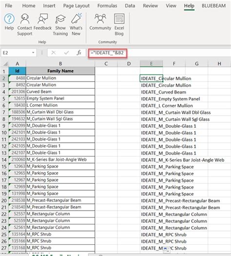 Renaming Revit Families With Ideate Bimlink