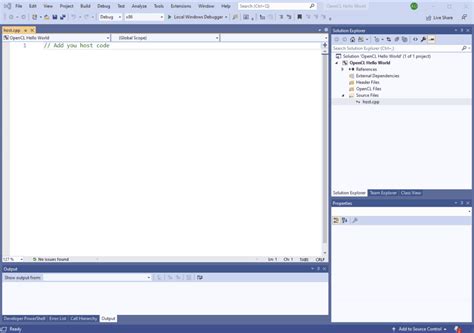OpenCL Hello World In Visual Studio Using C Intel SDK Dupuis Xyz