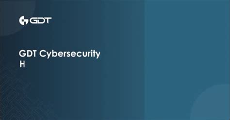 [video] Gdt General Datatech On Linkedin Cyberdefense Cybersecurity Gdt Techsolutions