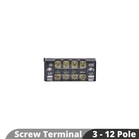 TB Dual Row Strip Screw Terminal Block A V Fixed Wiring Board Wire Connector TB