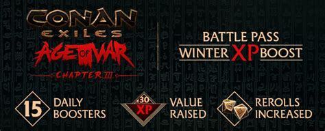 Conan Exiles Battle Pass Boost And Age Of War Chapter 3