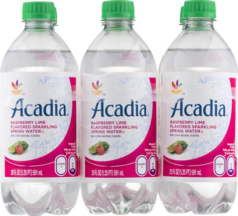 Acadia Sparkling Spring Water Raspberry Lime 6 Pk Acadia688267001161 Acadia Sparkling Spring Water Raspberry Lime 6 Pk Acadia688267001161