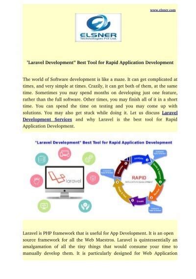 Laravel Development” Best Tool For Rapid Application Development
