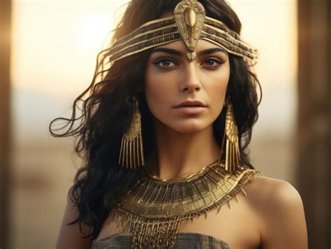 Premium Ai Image Portrait Of Ancient Very Beautiful Egyptian Girl
