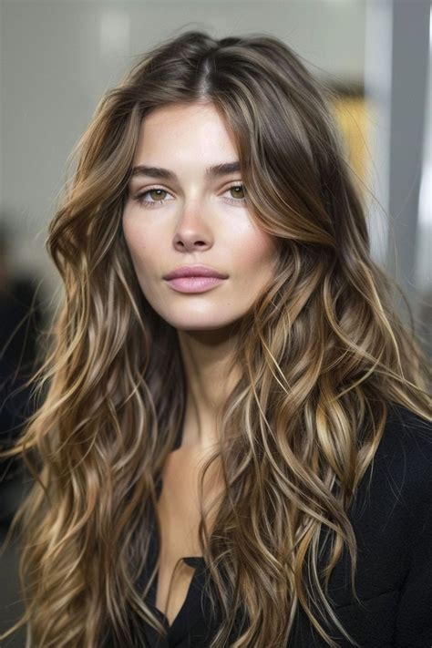 81 Stunning Long Wavy Hairstyle Ideas Middle Part Bangs Wavy Hair