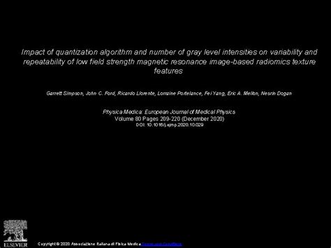 impact of quantization algorithm and number of gray