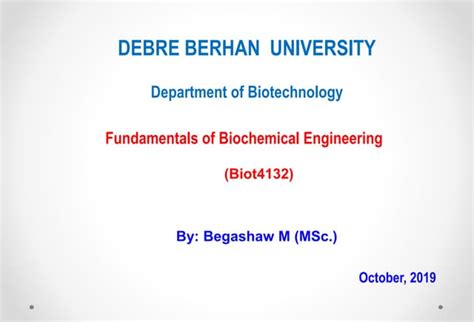 Chapter 1 Fundamentals Of Biochemical Engineering Pptx