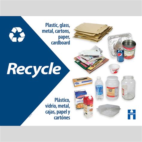 Recycling Barrel And Cart Label Environmental Materials