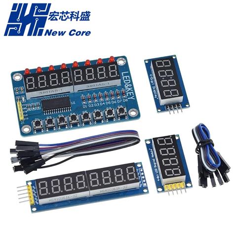 Tm1637 4 Bits Tm1638 74hc595 8 Bit Digital Led Display Module 7