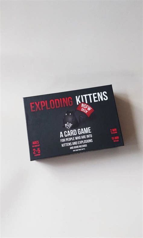 Exploding Kittens NSFW Edition Card Game On Carousell