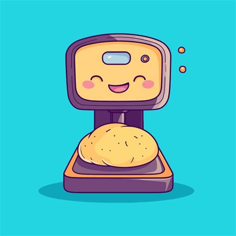 Cute Bread Maker Shaping Loaves Vector Premium Ai Generated Vector
