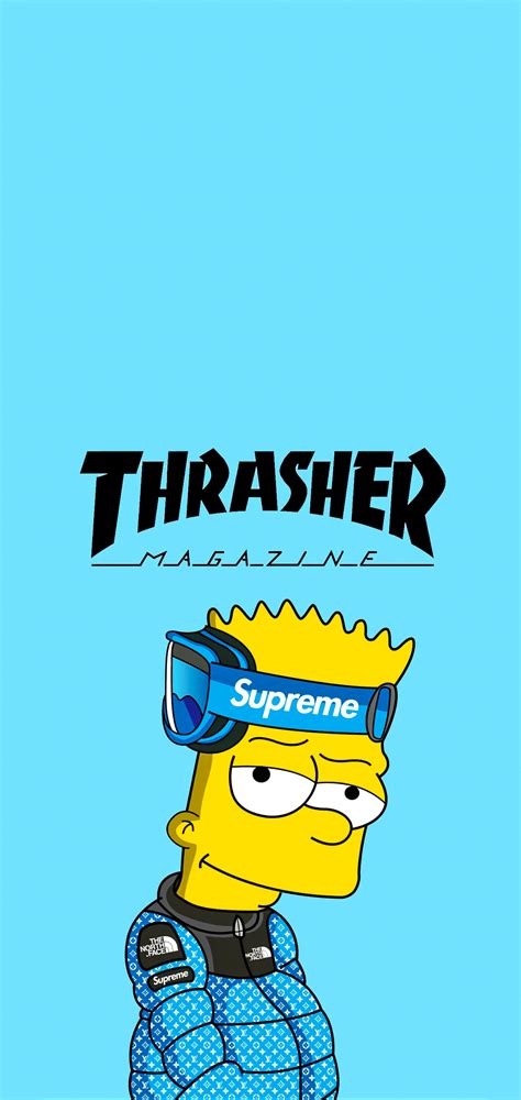 Cool Iphone Wallpaper Featuring Bart Simpson