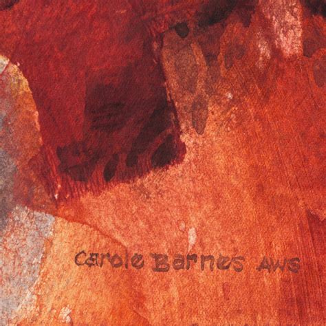 Carole Barnes Abstract In Red And Ochre Aws Nws Whos Who In