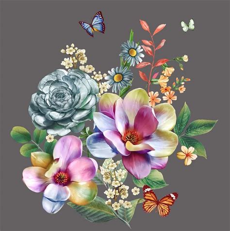 Botanical Flower Bd 163