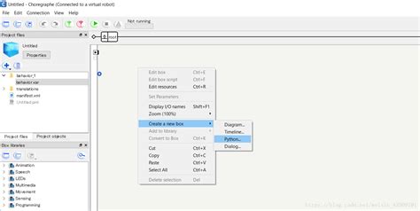 Peppernao中级教程：第三章 如何在choregraphe中新建python指令盒choregraphe调用python Csdn博客