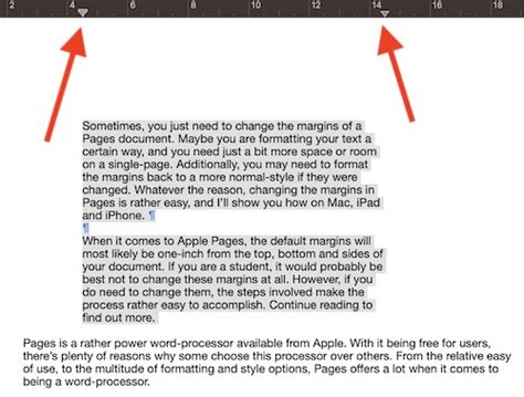 How To Change Margins In Pages