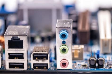 Premium Photo Computer Circuit Board Fragment With Components Macro Close Up Computer Service