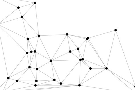 Premium Vector Abstract Polygonal Mesh With Black Nodes And Thin