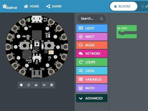 programming with makecode bunny ears with makecode adafruit