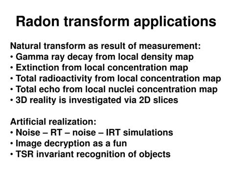 Ppt Radon Transform Powerpoint Presentation Free Download Id495054