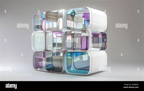 This Image Depicts A Sleek Futuristic Cuboid Shaped Object With Rounded Corners And A Matte