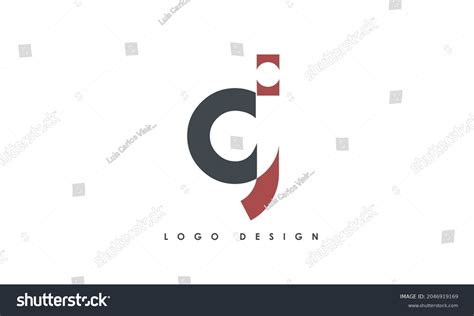 Alphabet Letters Initials Monogram Logo Cj Stock Vector Royalty Free