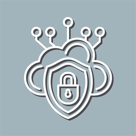 Cloud Security Vector Icon 20237753 Vector Art At Vecteezy