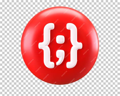 Premium Psd Json Sign 3d Render