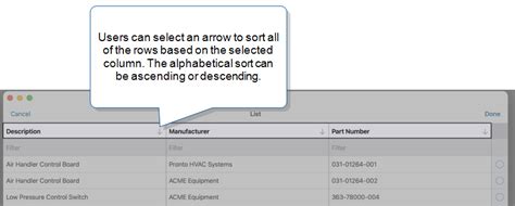 Multi Column View And Default Sort Options