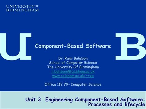 PPT Unit 3 Engineering Component Based Software Processes And Lifecycle PowerPoint