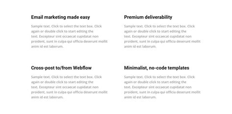 4 cells html5 template by nicepage